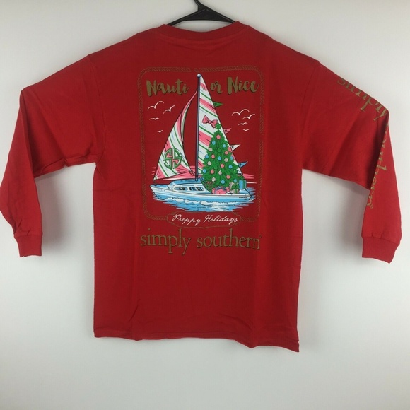Simply Southern | Shirts & Tops | Simply Southern Youth Christmas Tree ...